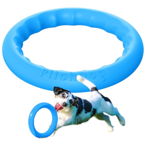 PitchDog Ringo Pierścień do Aportowania dla Psa Zabawka 20cm Niebieska ...